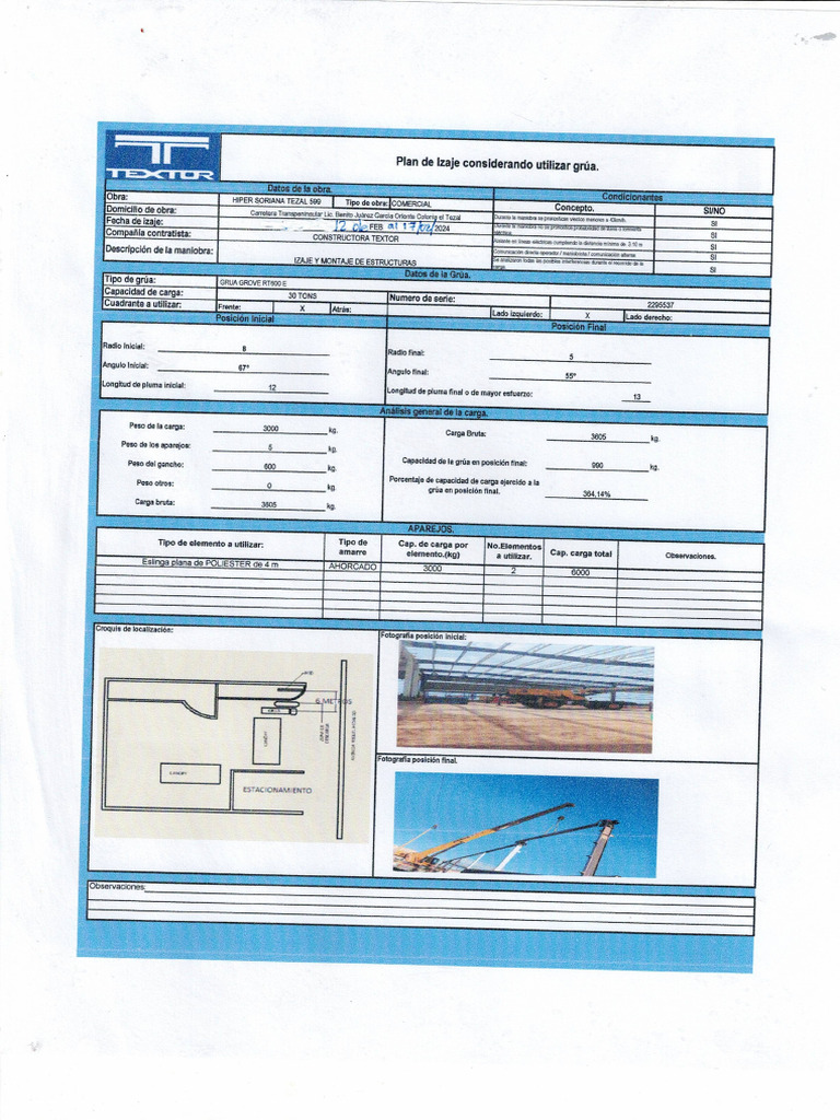 11.Plan de Izaje | PDF