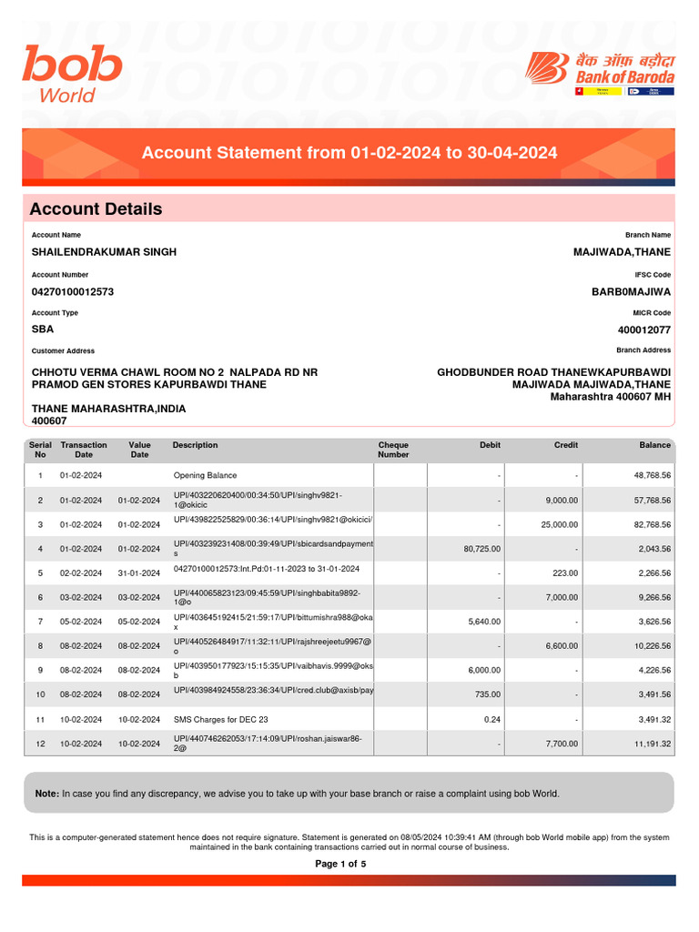 XXXXXXXXXX2573 20240508103941829141 Unlocked | PDF | Debit Card | Cheque