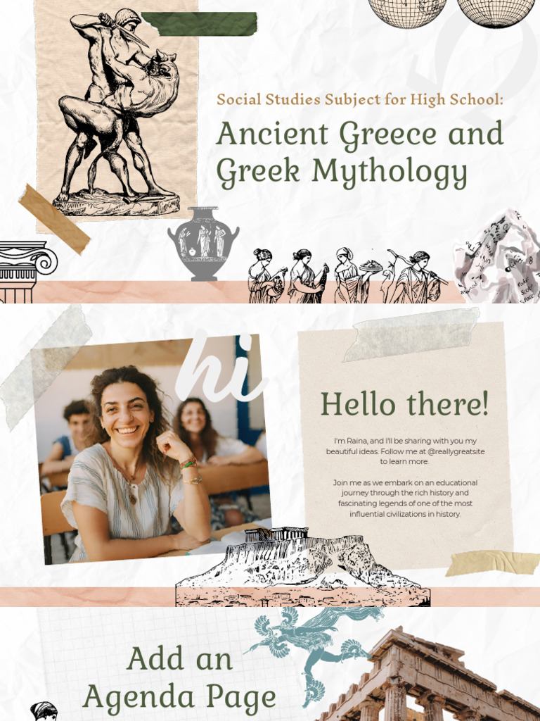 Cópia de Social Studies Subject for High School Ancient Greece & Greek ...