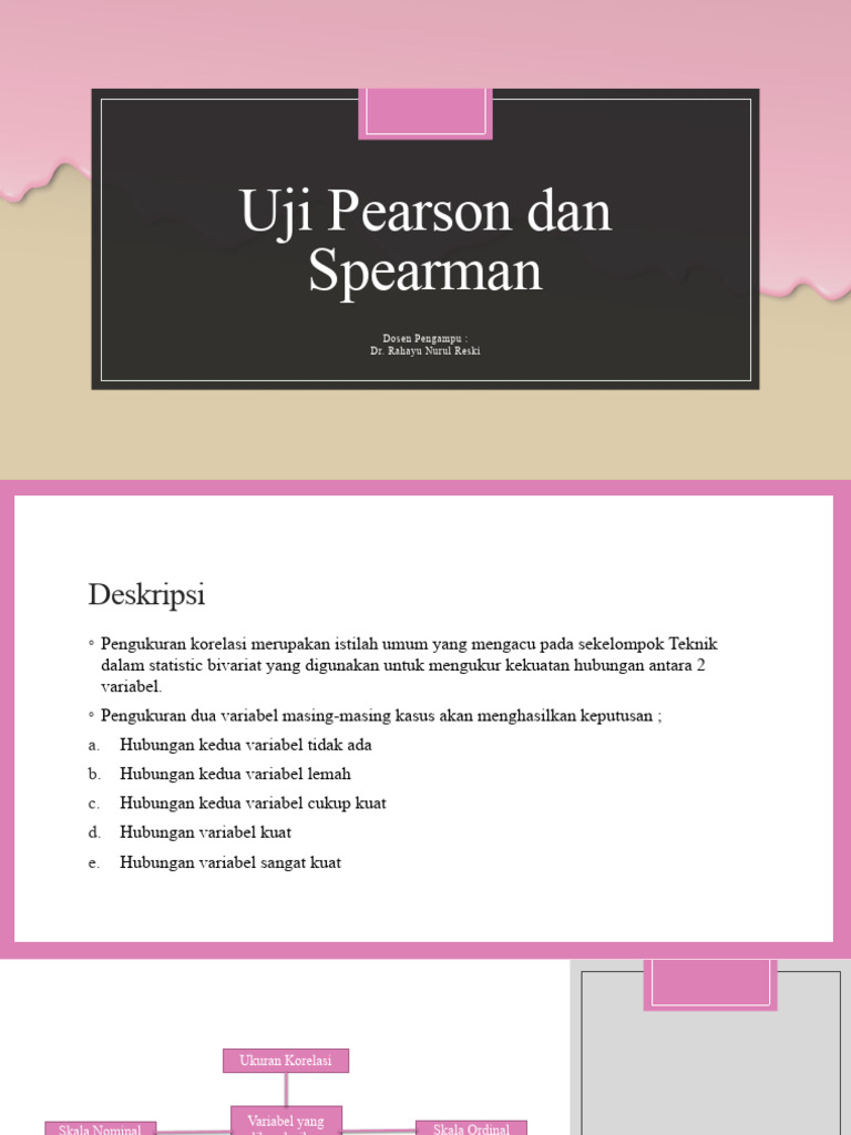 Materi Uji Pearson Dan Spearman | PDF