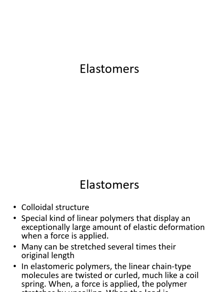Material Properties of Elastomers | PDF | Natural Rubber | Elastomer