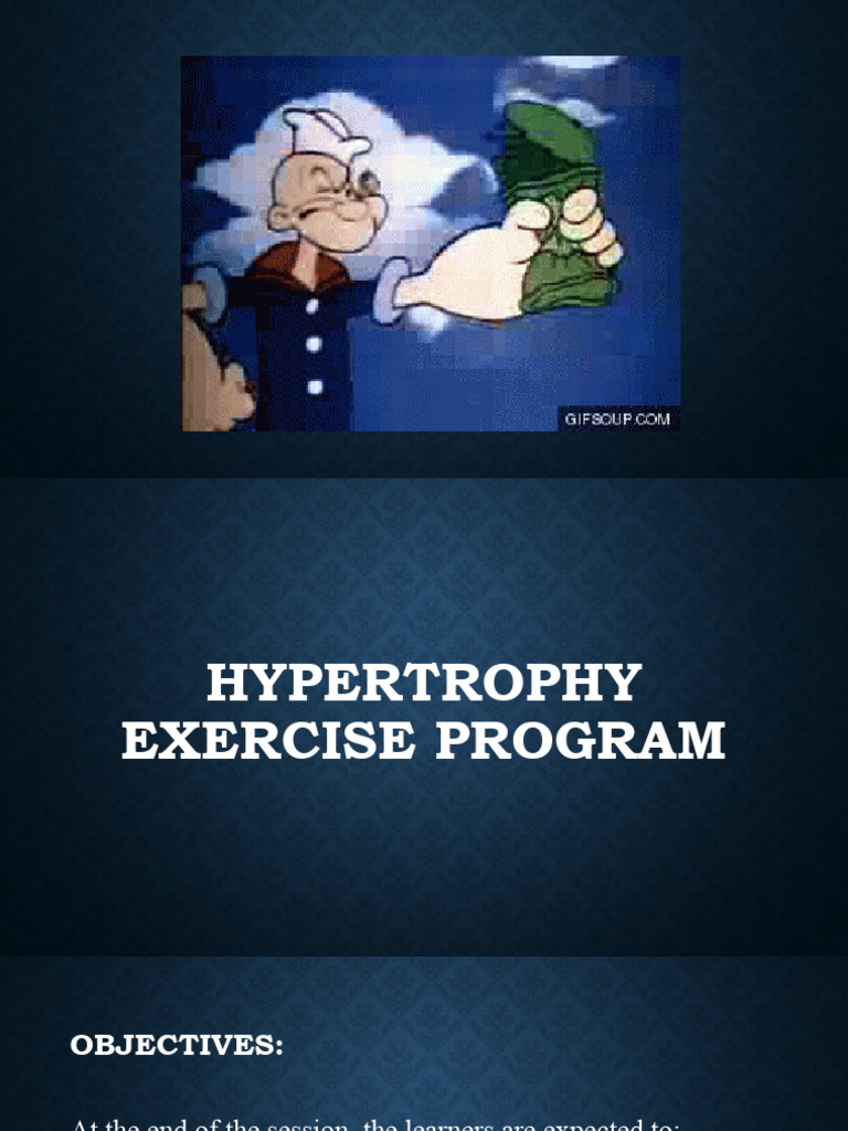 Hypertrophy Exercise Program | PDF | Muscle Hypertrophy | Strength Training