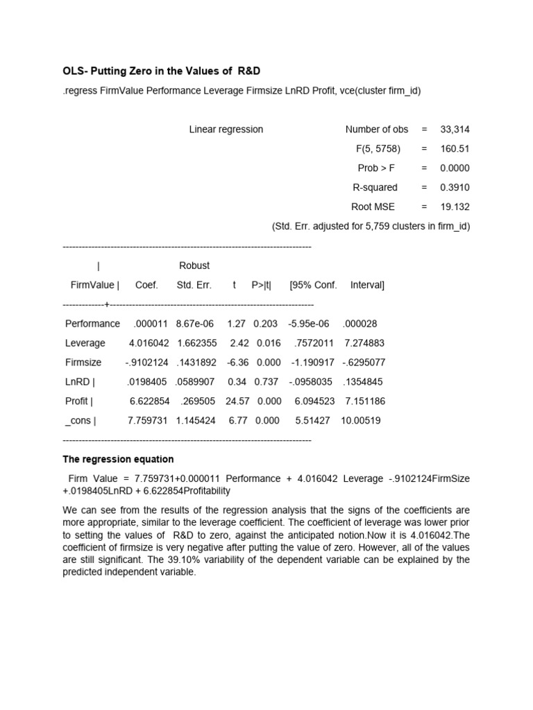 Econometrics Word File | PDF | Regression Analysis | Linear Regression