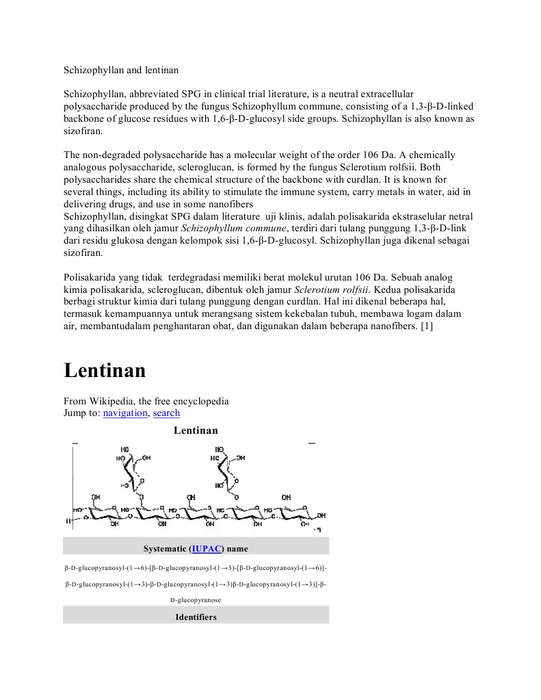 Szhiphyllan and Lentinan | PDF | Hydrogen Bond | Medicine