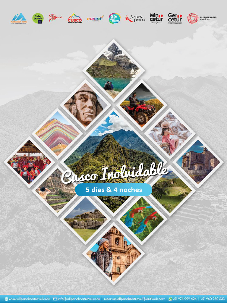 Promoción Cusco Inolvidable 5D - 4N - PER (City Tour + Valle VIP + Machupicchu + Montaña de ...