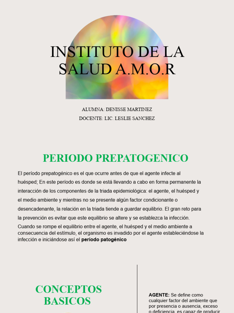 Período Prepatogénico en Epidemiología | PDF