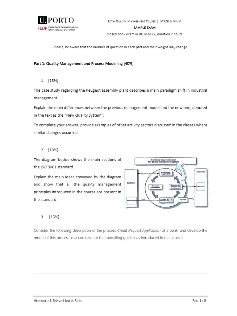 Testes GQ | PDF | Sampling (Statistics) | Quality Management