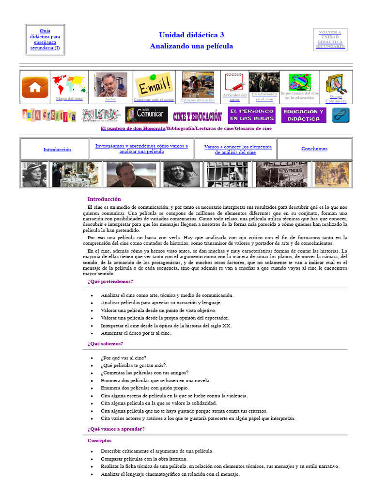 Analizando Una Película | PDF | Narración | Maestros