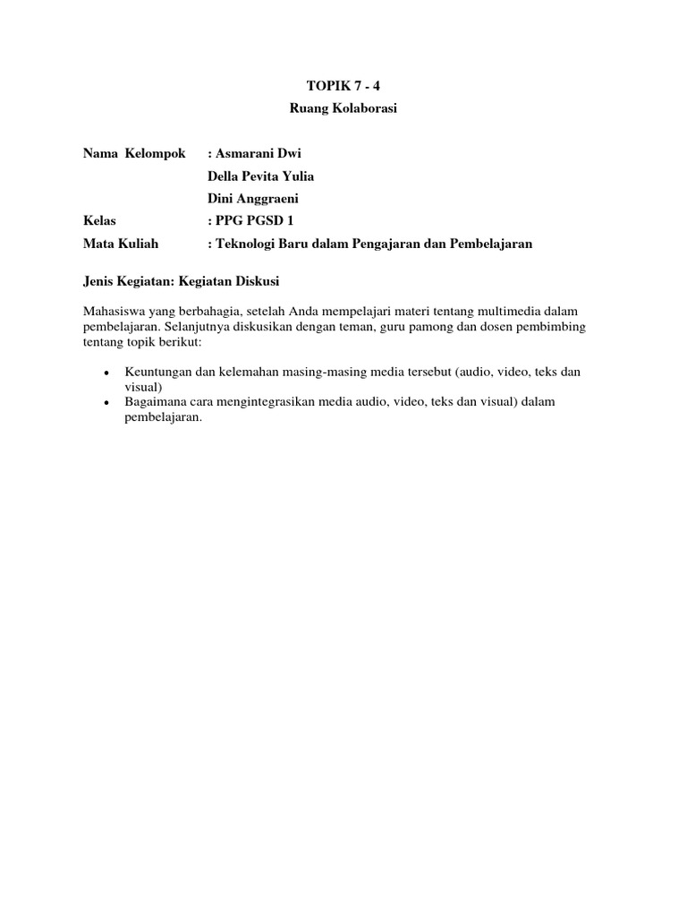 10 DIni Anggraeni - (T7-4 Ruang Kolaborasi) - MK TBPP | PDF