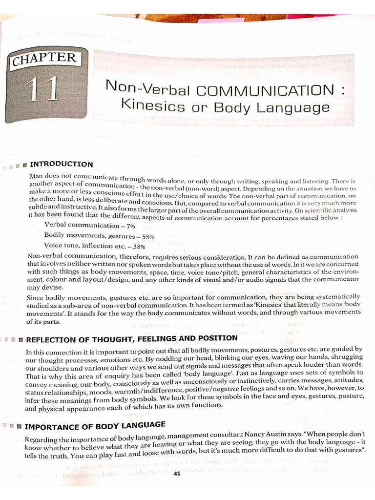 Non-Verbal Communication | PDF