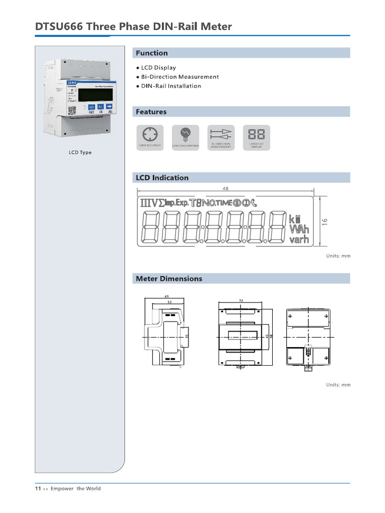 DTSU666v Datasheet | PDF