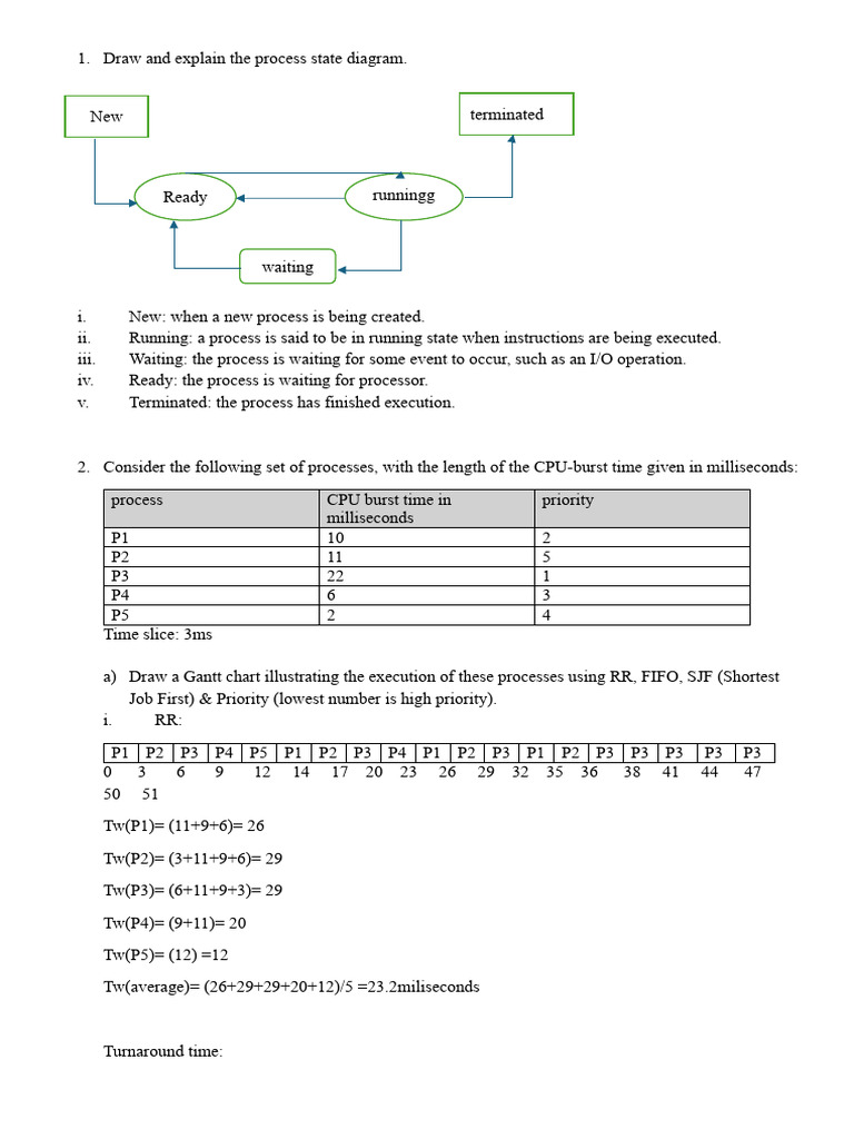 Op Tutorial Process State | PDF | Central Processing Unit | Computer Science
