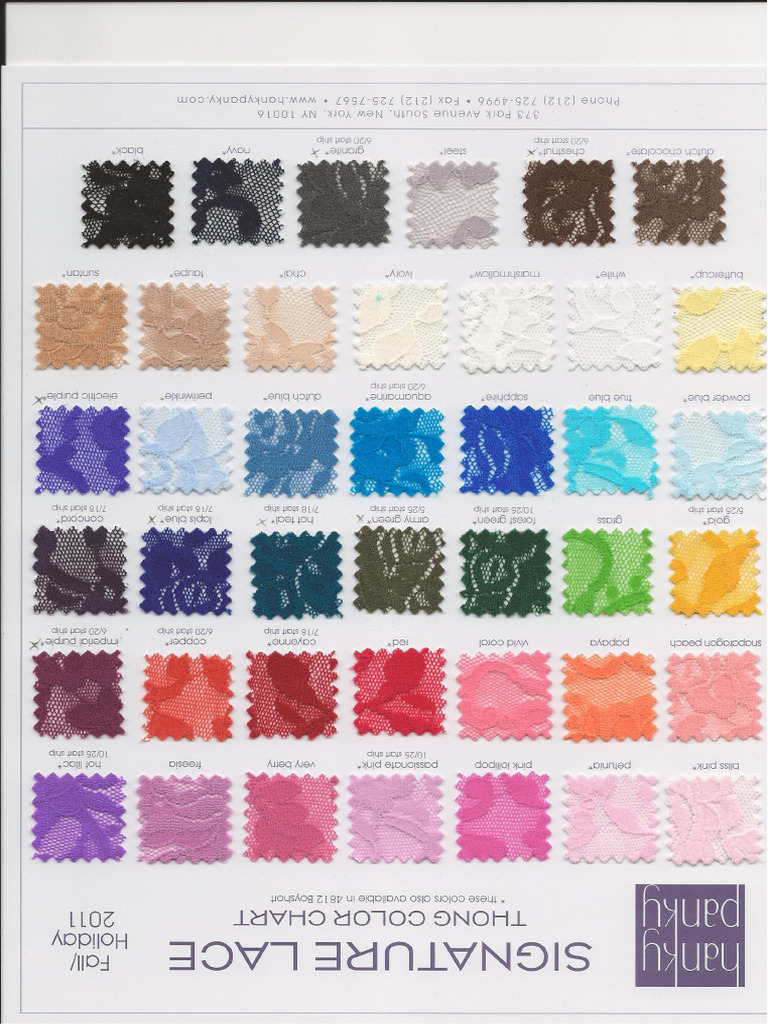 FALL 2011 Colorcard | PDF