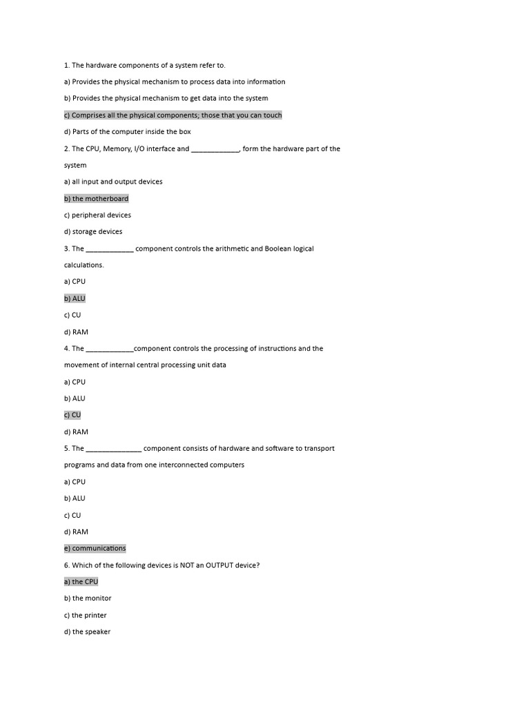 Op Tutorial1 | Download Free PDF | Computer Data Storage | Central Processing Unit