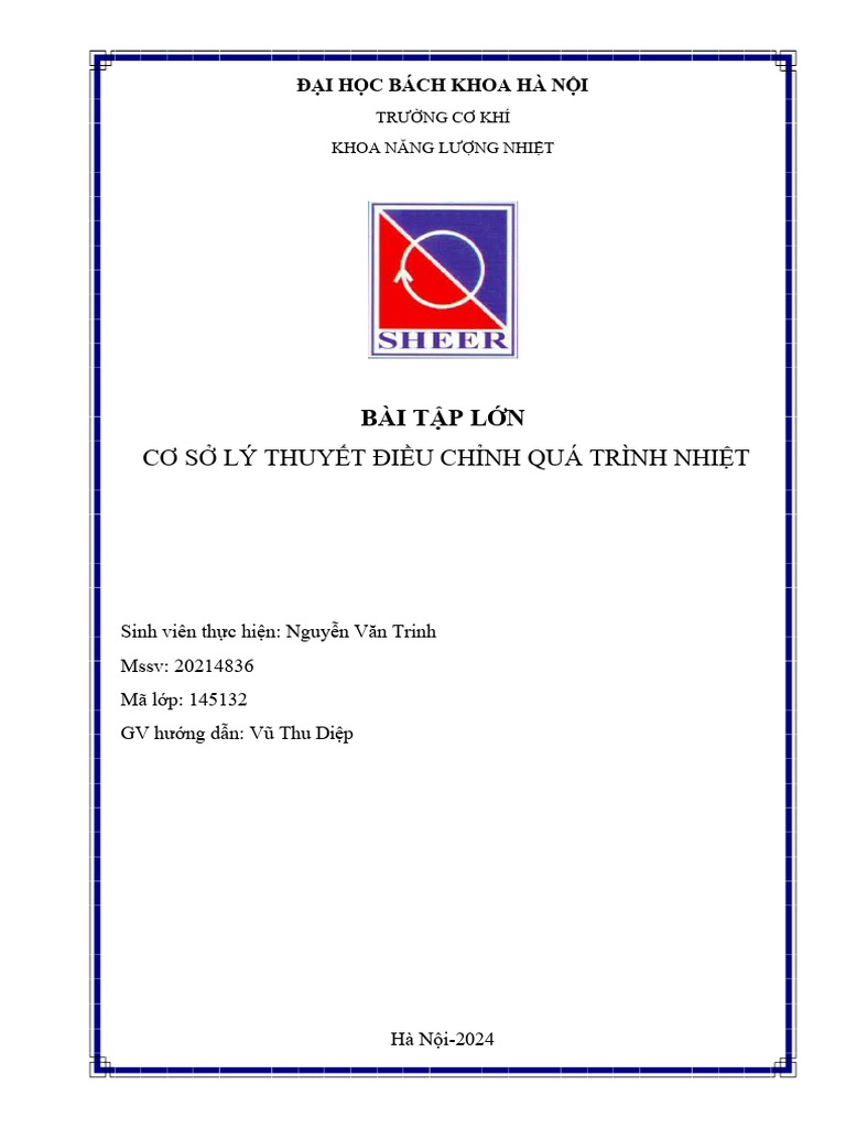 BTL CSLTĐCQTN | PDF