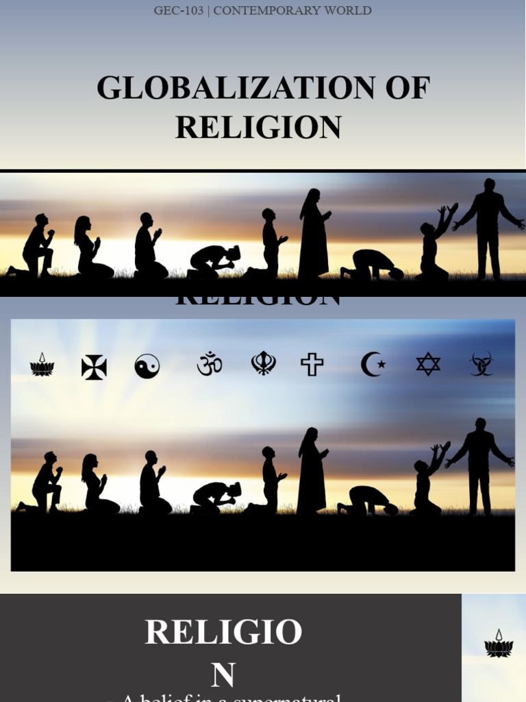 Globalization and World Religions Overview | PDF | Monotheism | Polytheism