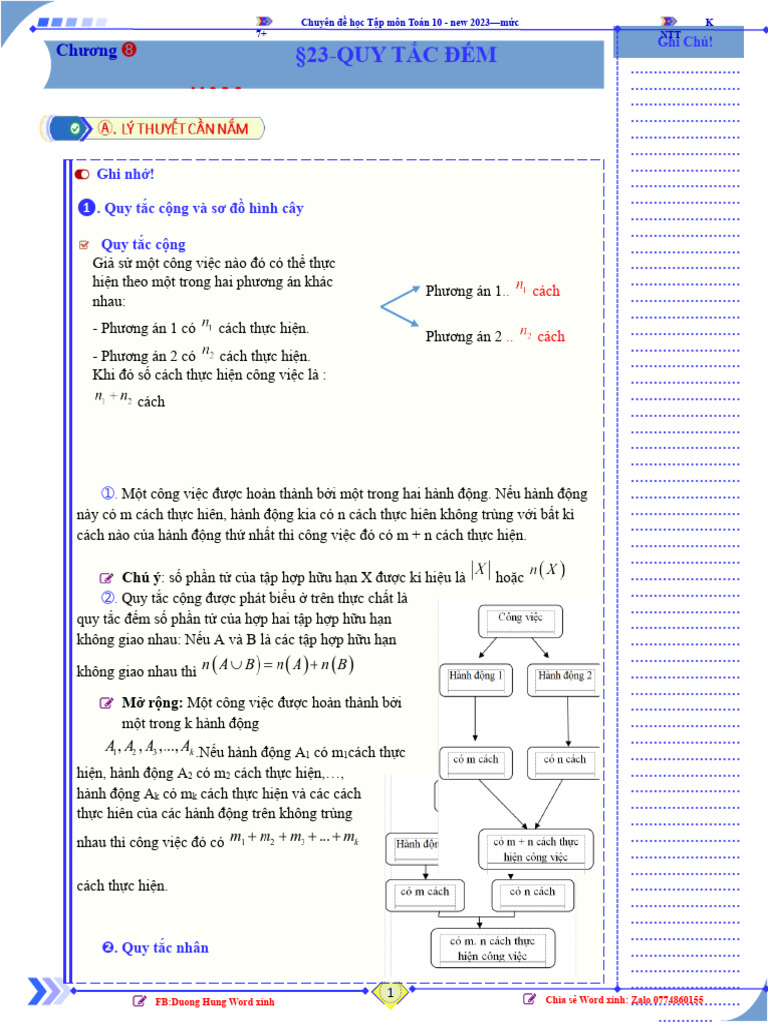 Ds10 c8 b23 Quy Tac Dem | PDF