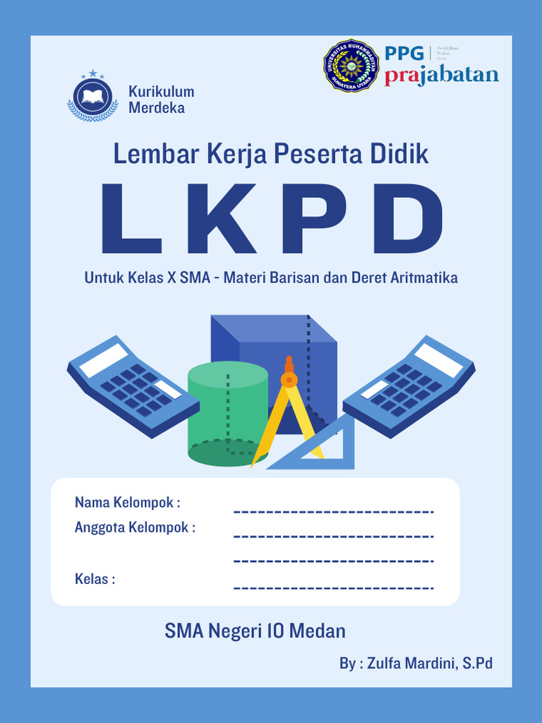 LKPD Barisan Dan Deret Aritmatika Kelas X SMAN 10 Medan | PDF