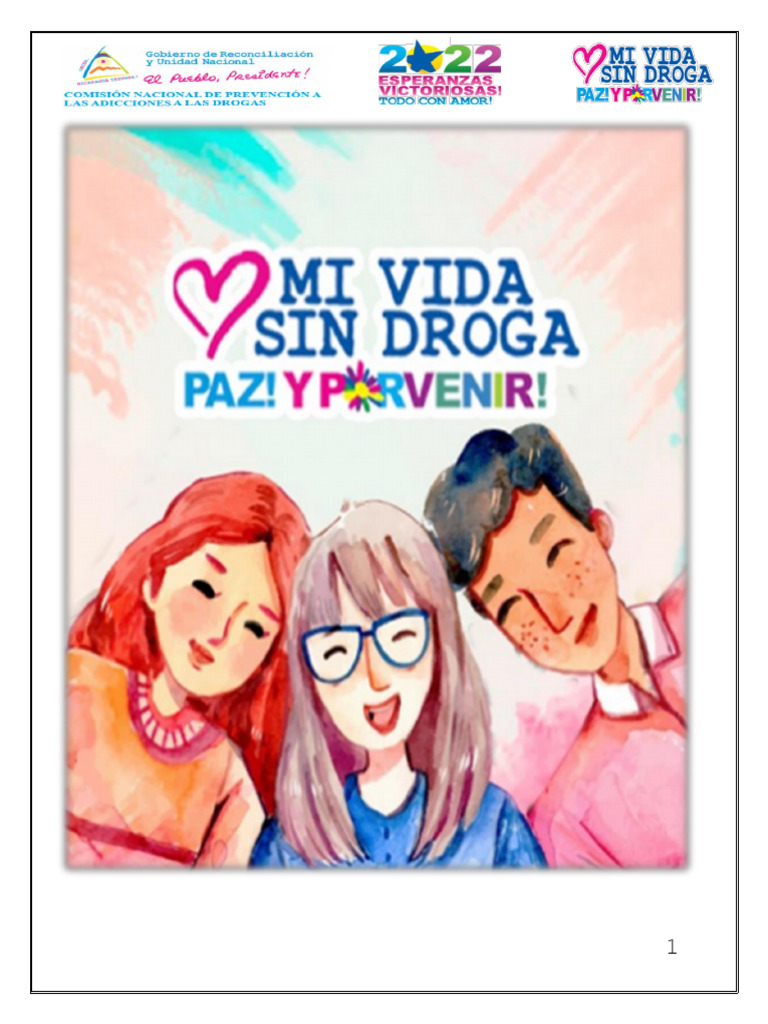 Plan Mi Vida Sin Drogas Abril | PDF | La dependencia de sustancias | Juventud