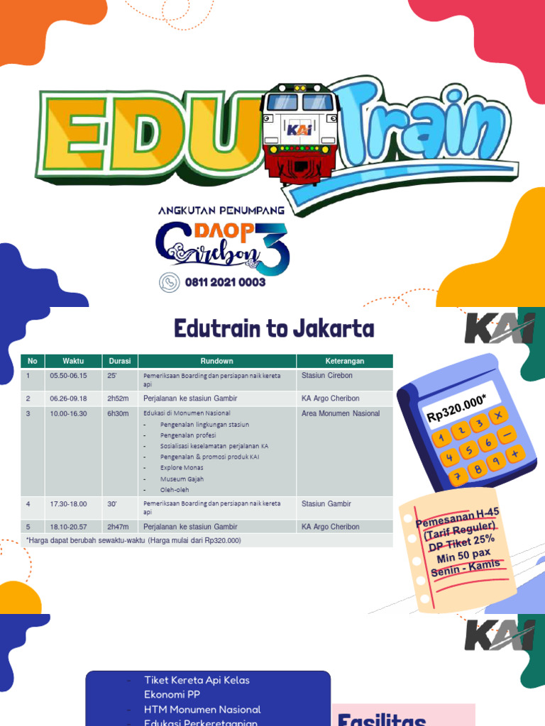 Program Edutrain: Edukasi dan Wisata | PDF
