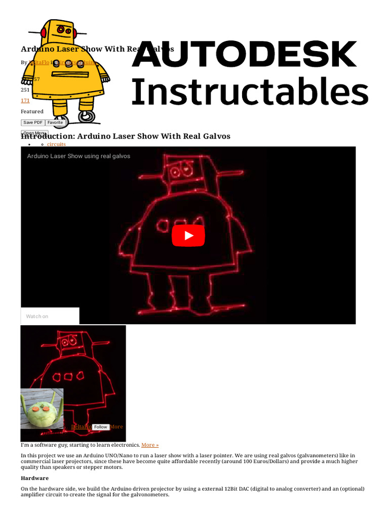 Arduino Laser Show With Real Galvos - 8 Steps (With Pictures) - Instructables | PDF ...