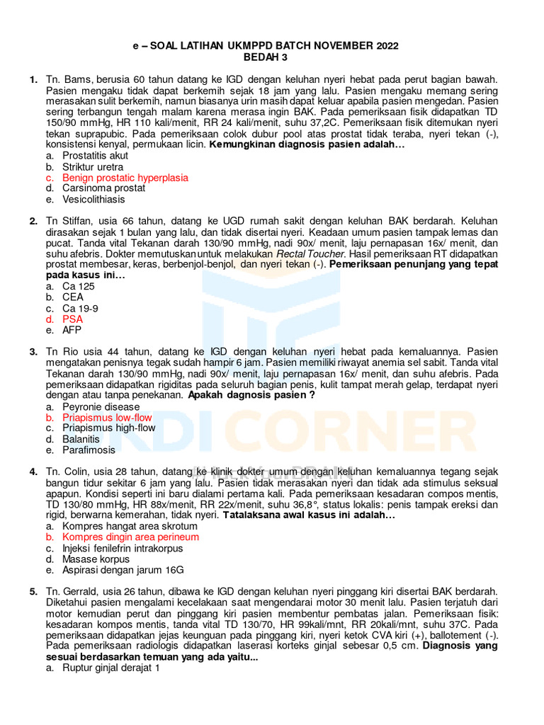 E-Soal Kunci Batch November 2022 Bedah 3 | PDF