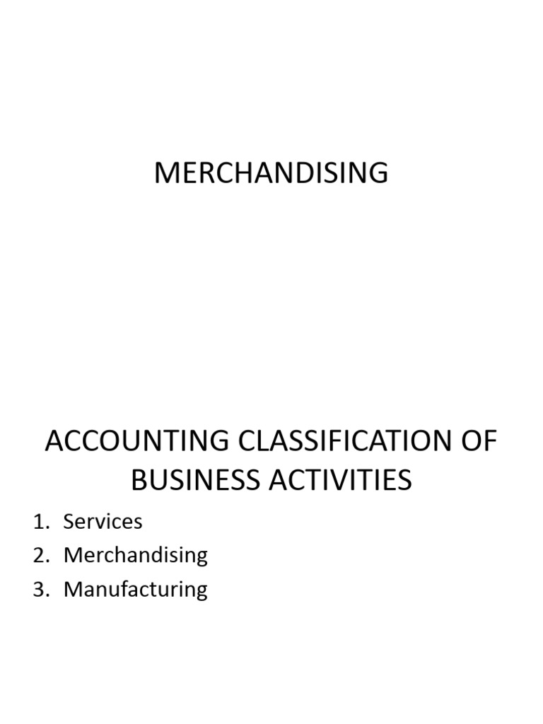 Merchandising | PDF | Income Statement | Inventory