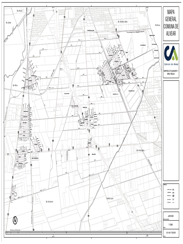 Mapa Alvear Julio 2022-General Calles A0 | PDF