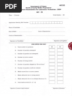 COC Exam Questions For MLS | PDF