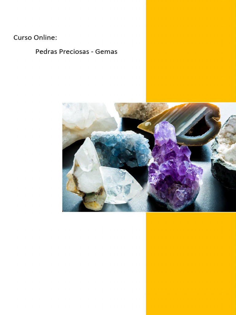 Curso Online: Pedras Preciosas - Gemas | PDF | Gema (Mineralogia) | Minerais