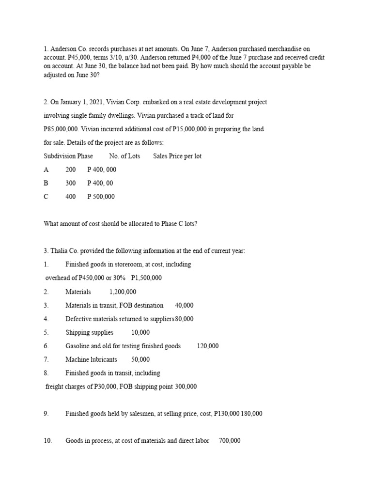 Assignment Inventory Computation | PDF | Inventory | Cost Assignment Inventory Computation | PDF | Inventory | Cost