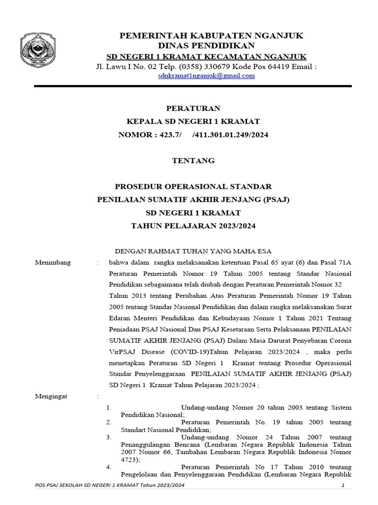 Proposal Pos Psaj 2024 | PDF
