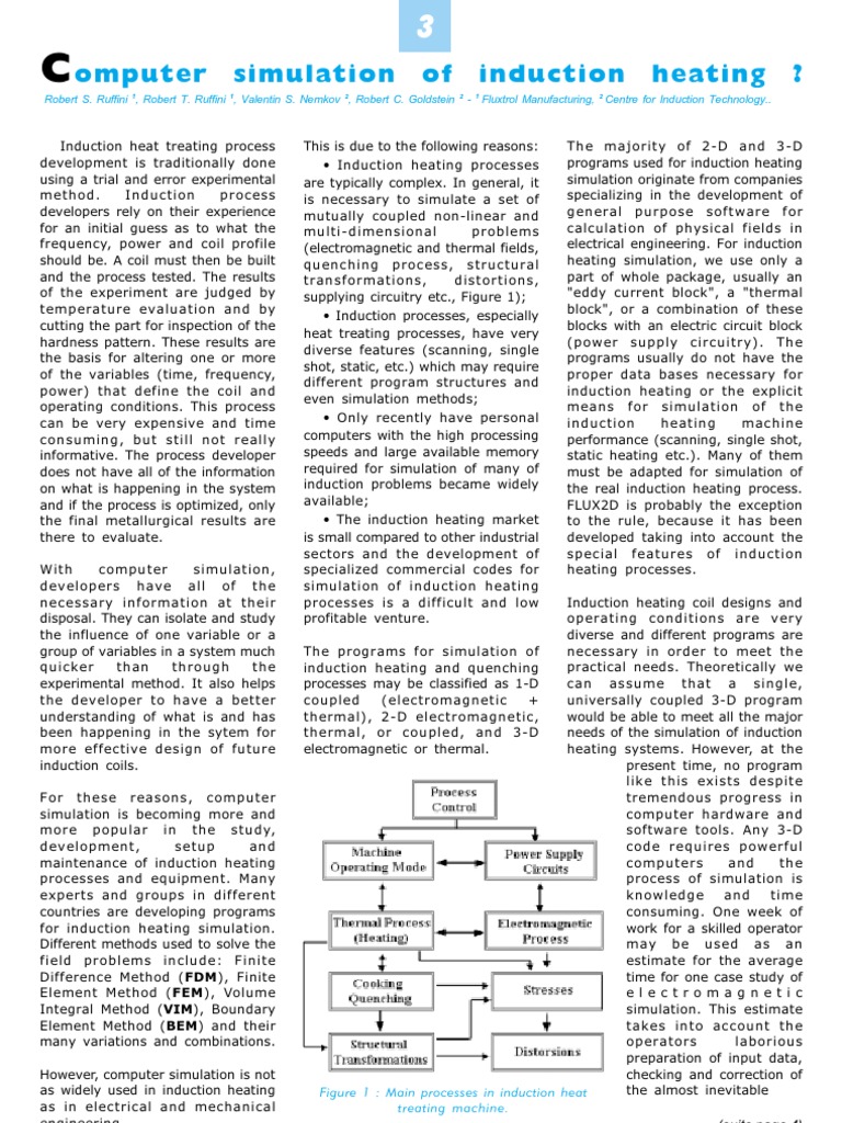 Computer Simulation of Induction Heating | PDF | Electromagnetic ...
