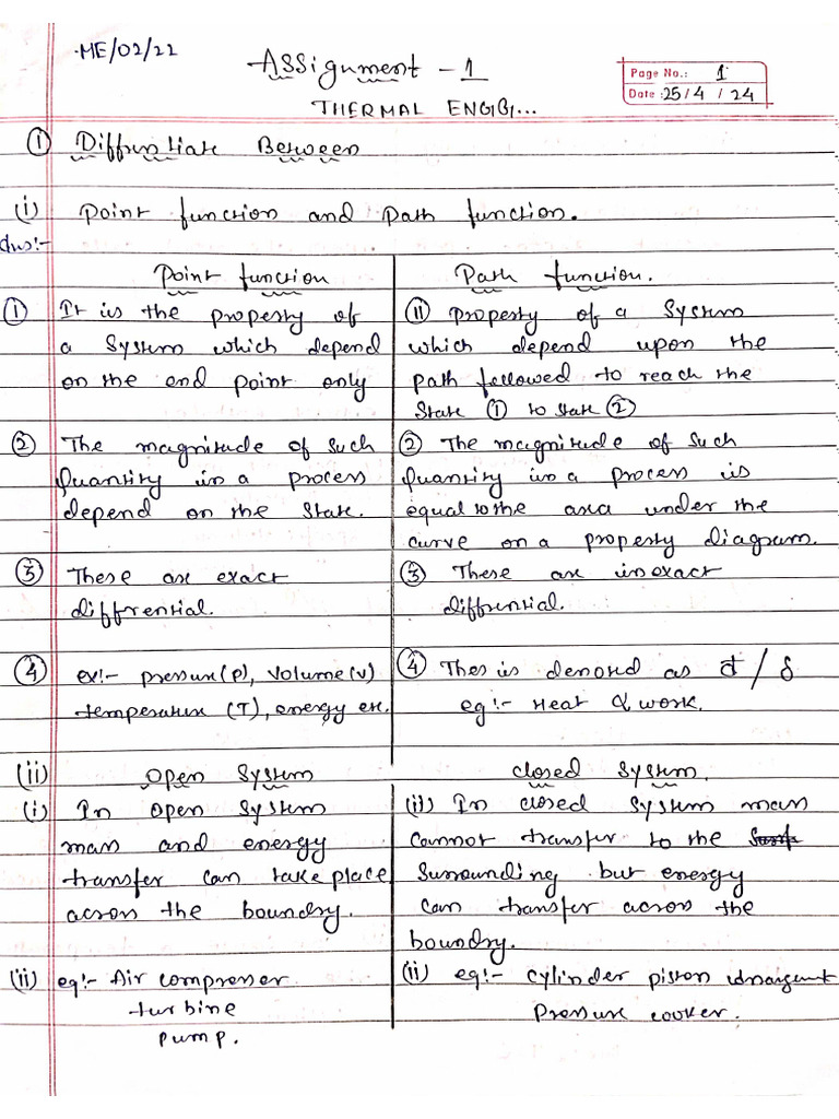 Thermal Engg Assignment 1 | PDF