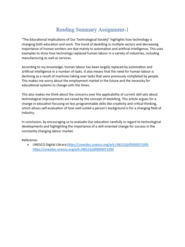 Reading Summary | PDF