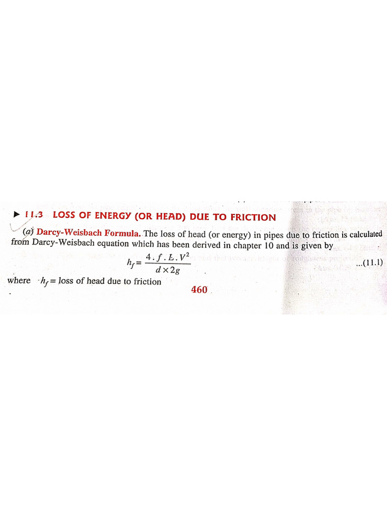 Darcy and Chezy's Formula | PDF