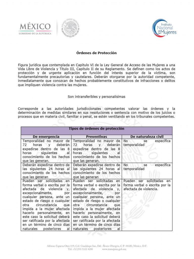 Rdenes de Protecci N | PDF | Violencia | Propiedad