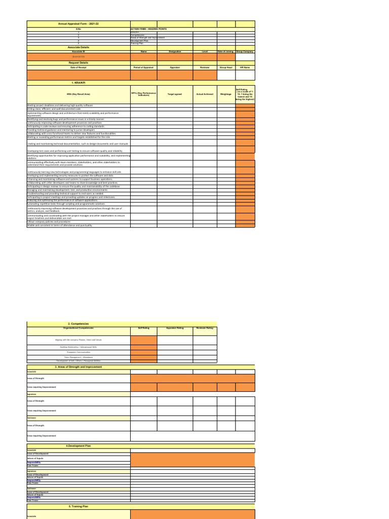 Appraisal 1 | PDF | Performance Indicator | Software