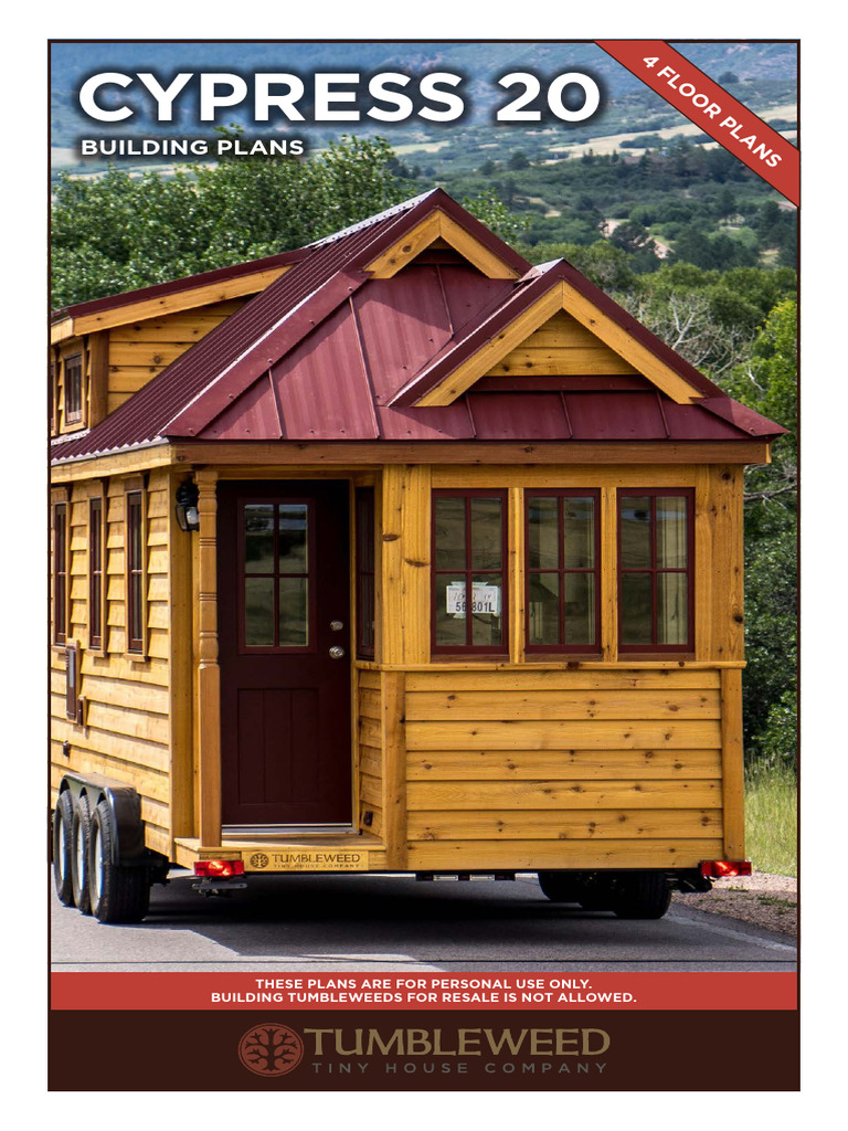 Tumbleweed Cypress 20 Plans | PDF | Indemnity | License