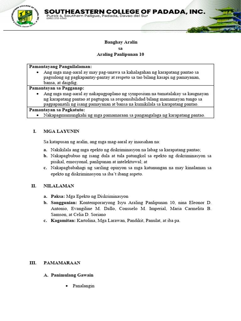 Victors SS20 Lesson Plan | PDF