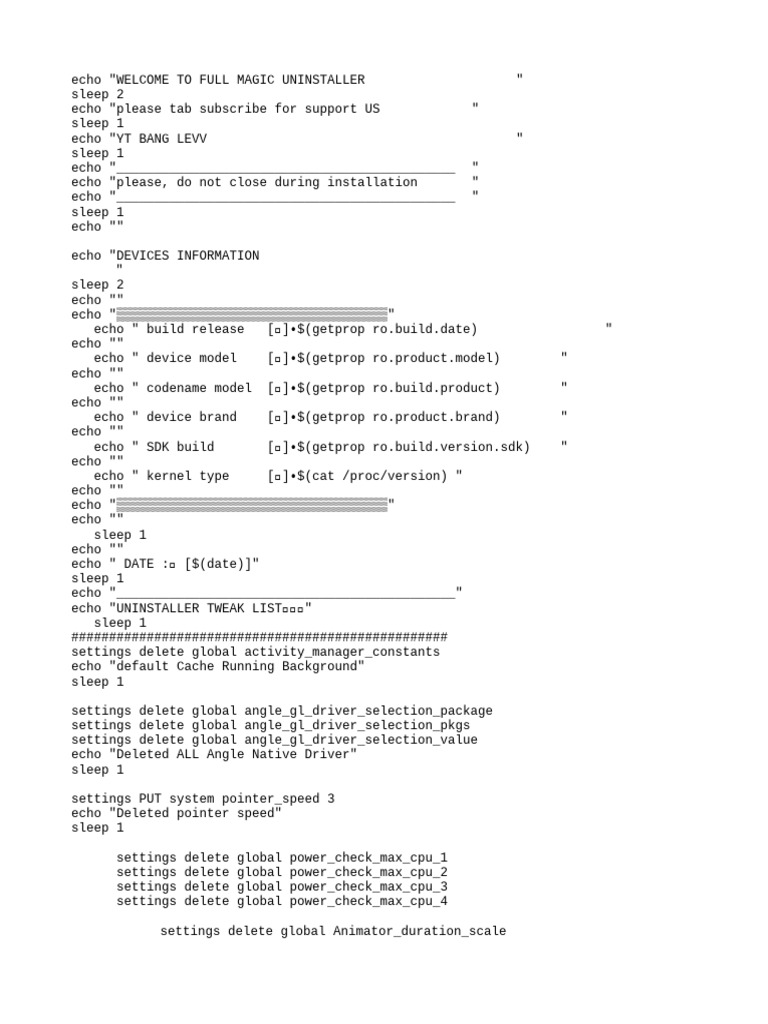 Uninstaller | PDF | Android (Operating System) | Mobile Computers