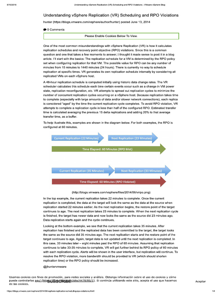 Understanding vSphere Replication (VR) ...d RPO Violations - VMware ...