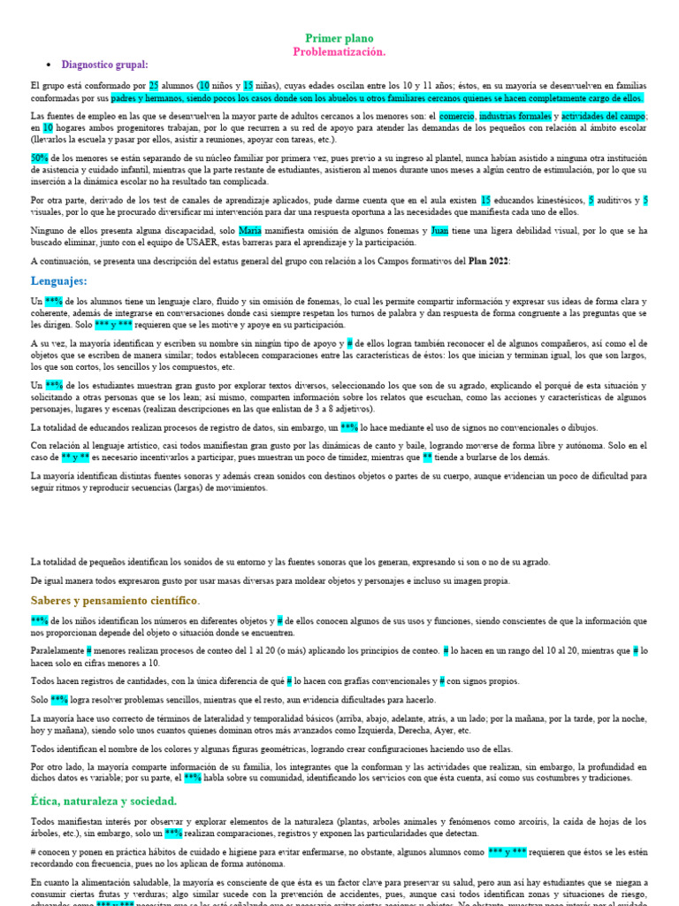 PROGRAMA ANALITICO - 5to | PDF | Evaluación | Aprendizaje