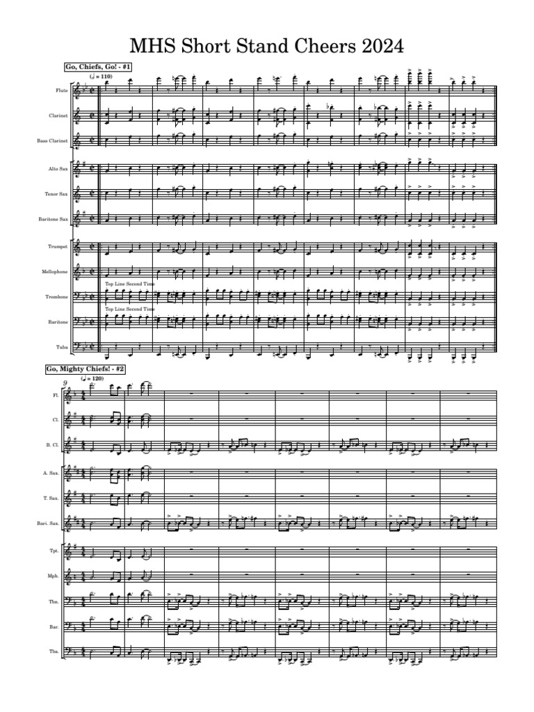 MHS Short Stand Cheers 2024 | PDF