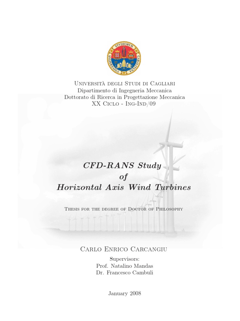 Computational Fluid Dynamics Analysis of the Aerodynamics of Horizontal Axis Wind Turbines | PDF ...