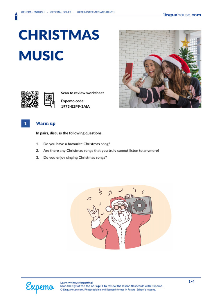 Christmas Music British English Student | PDF | Christmas Music