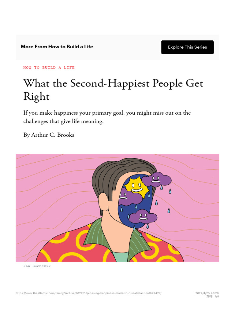 The Happiest People Aren't The Most Successful - The Atlantic | PDF ...