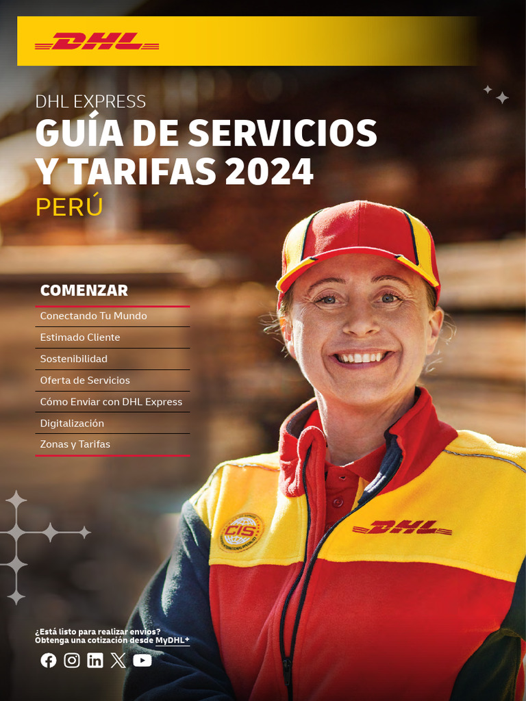 Guía de Servicios y Tarifas DHL 2024 Perú | PDF | Logística | Economias