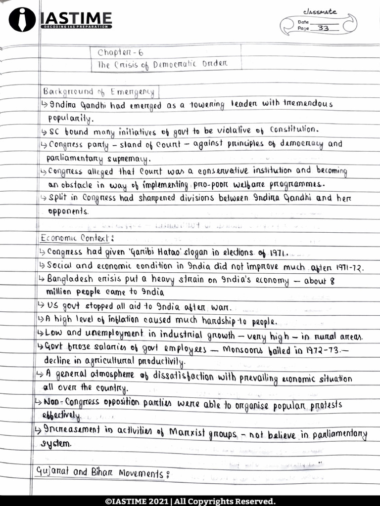 NCERT Political Science Class 12 (Part-2) Summary by ©IASTIME | PDF