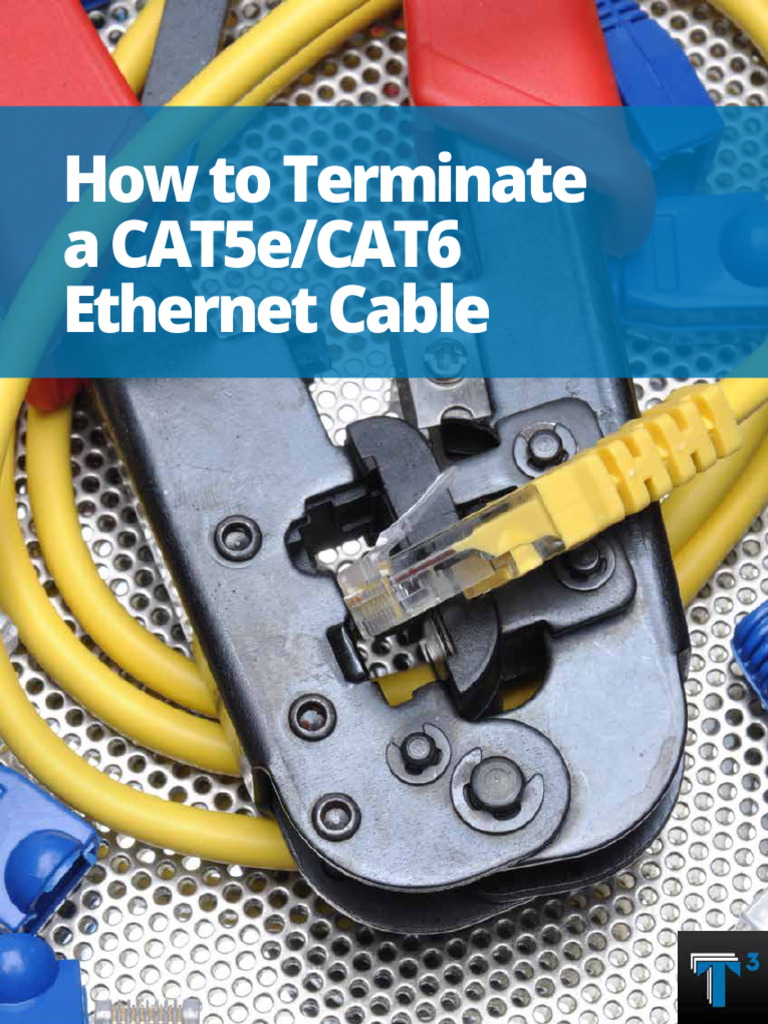 How To Terminate A CAT5eCAT6 Ethernet Cable | PDF | Electrical ...